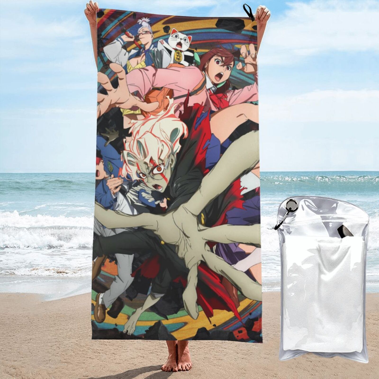 Dandadan Poster Quick Dry Bath Towel Lightweight Soft Absorbent Beach ...