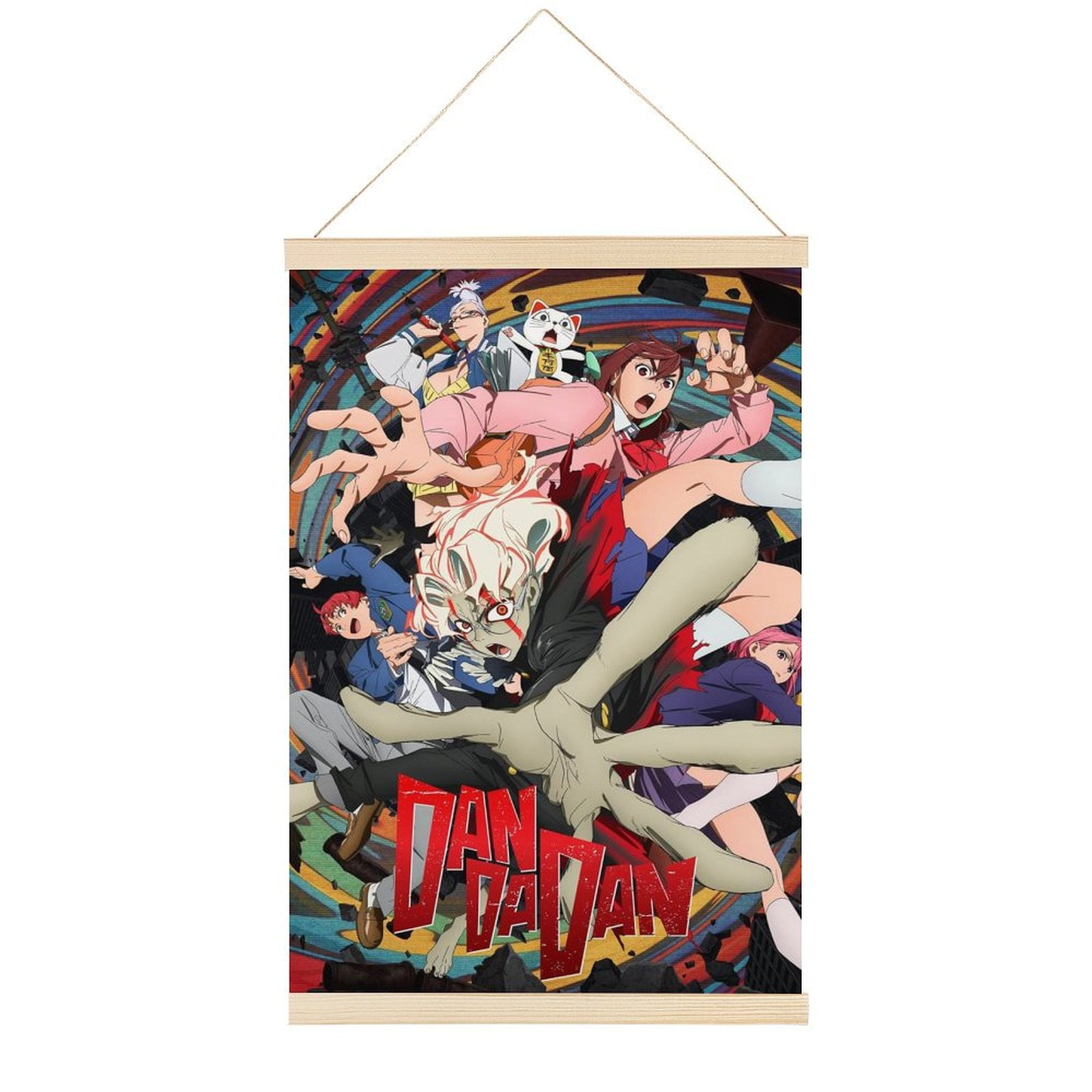 Dandadan Poster, Wooden Magnet Suction Frame Hanging Painting, Wall ...