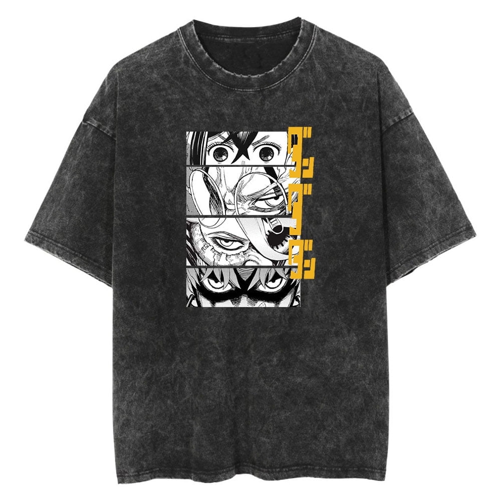 Dandadan Washed Vintage Style Anime Merch Short Sleeve T - shirt ...