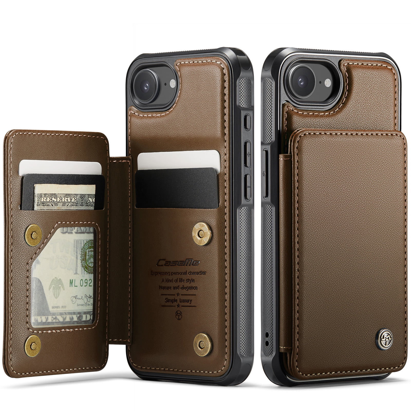 Dandapaier for iPhone 16e Wallet Case with Card Holder, Durable ...