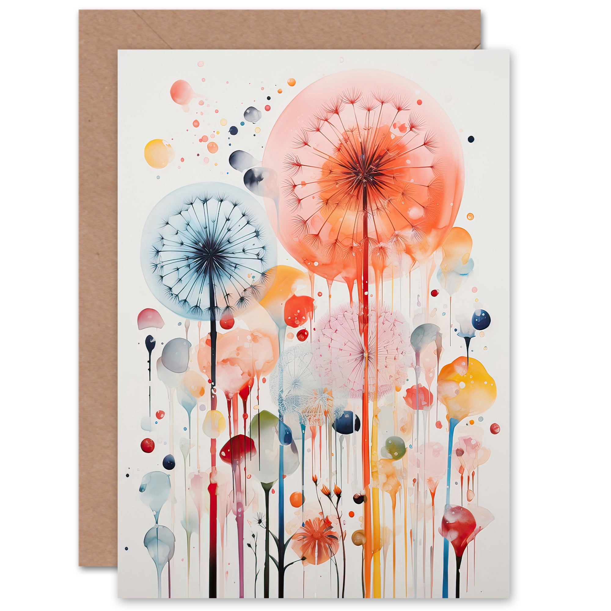 Dandelion Abstract Wildflower Rain for Wife Her Mum Sister Daughter Mom ...