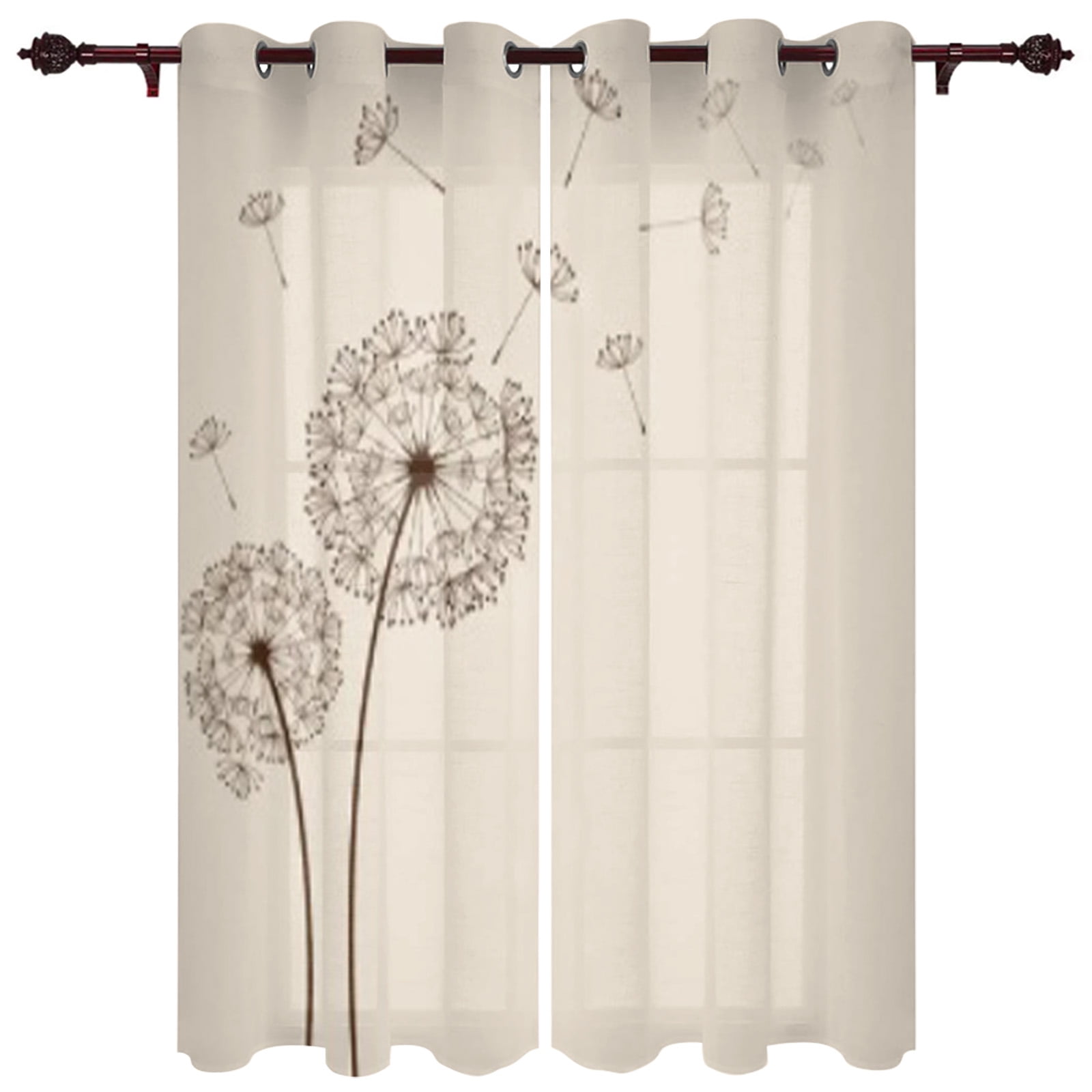 Dandelion And Butterfly Curtains For Living Room Children Bedroom ...