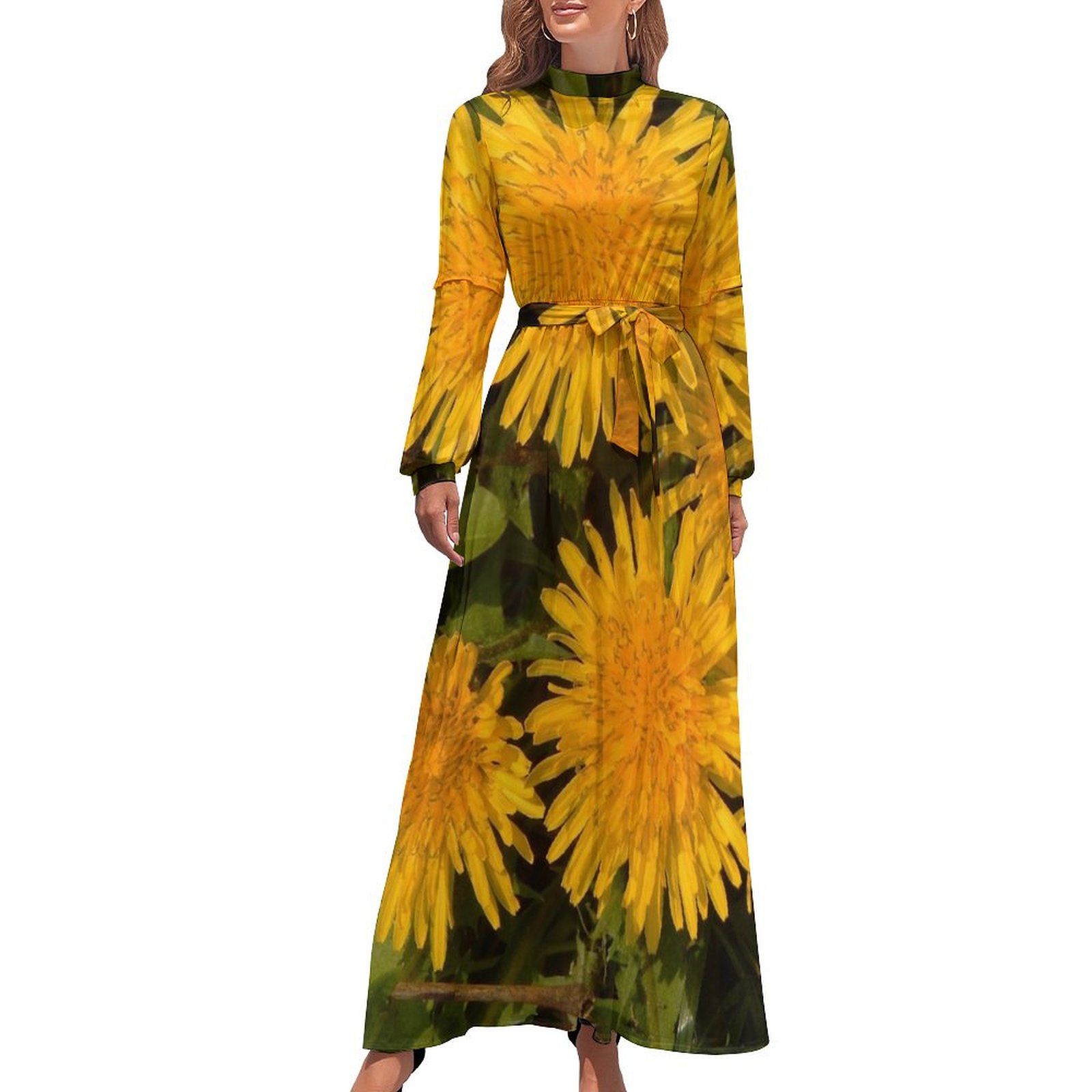 Dandelion Bunch Long Dress Women long dress dress for women - Walmart.com