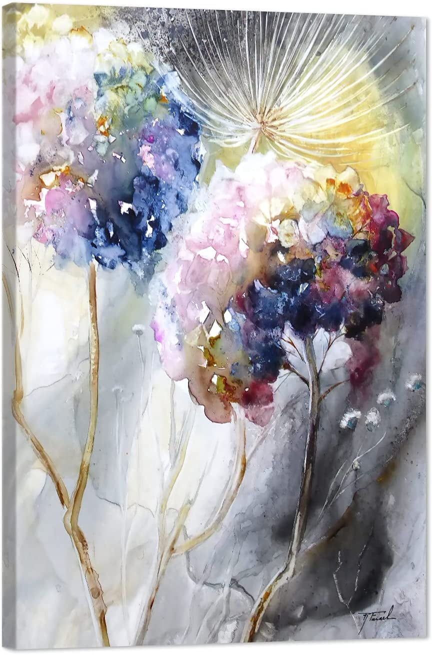 Dandelion Canvas Wall Art,Colorful Dandelion Prints Pictures for Boy ...