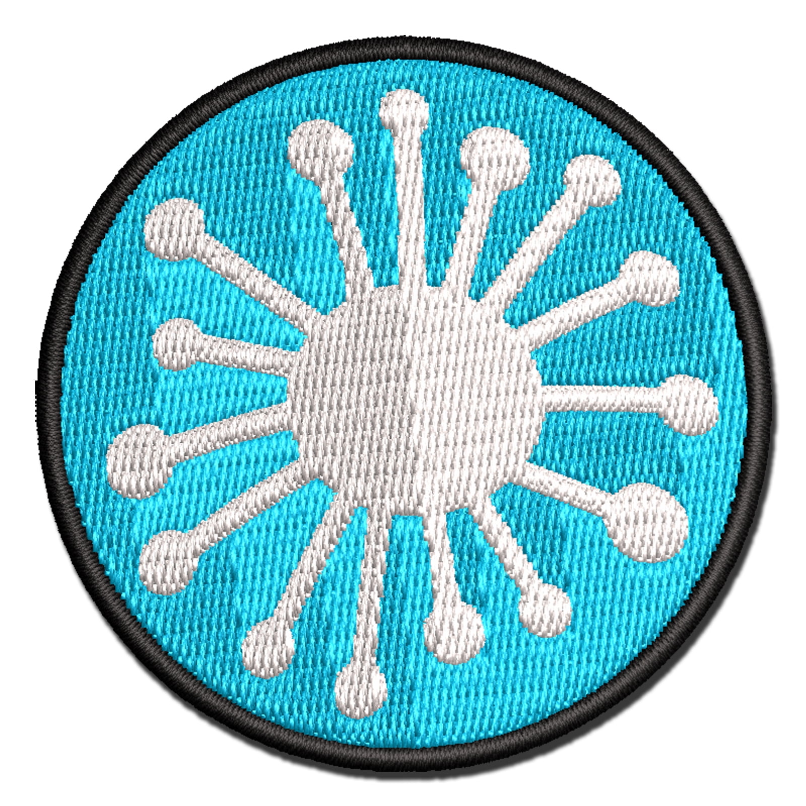 Dandelion Doodle Applique Multi-Color Embroidered Iron-On Patch - 2.0 ...