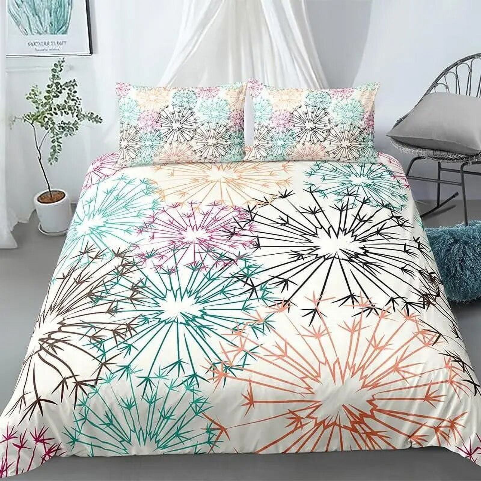 Dandelion Duvet Cover Set Fresh and Natural Style Bedding Set with ...