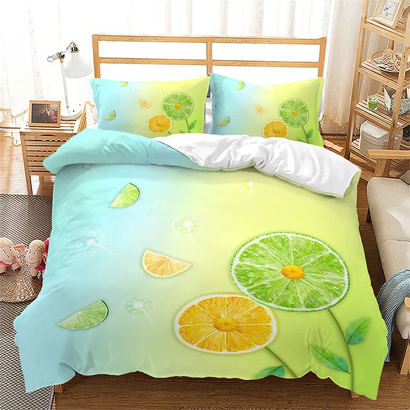 Dandelion Duvet Cover Spring Meadow Reed Bedding Set Simple 3D ...