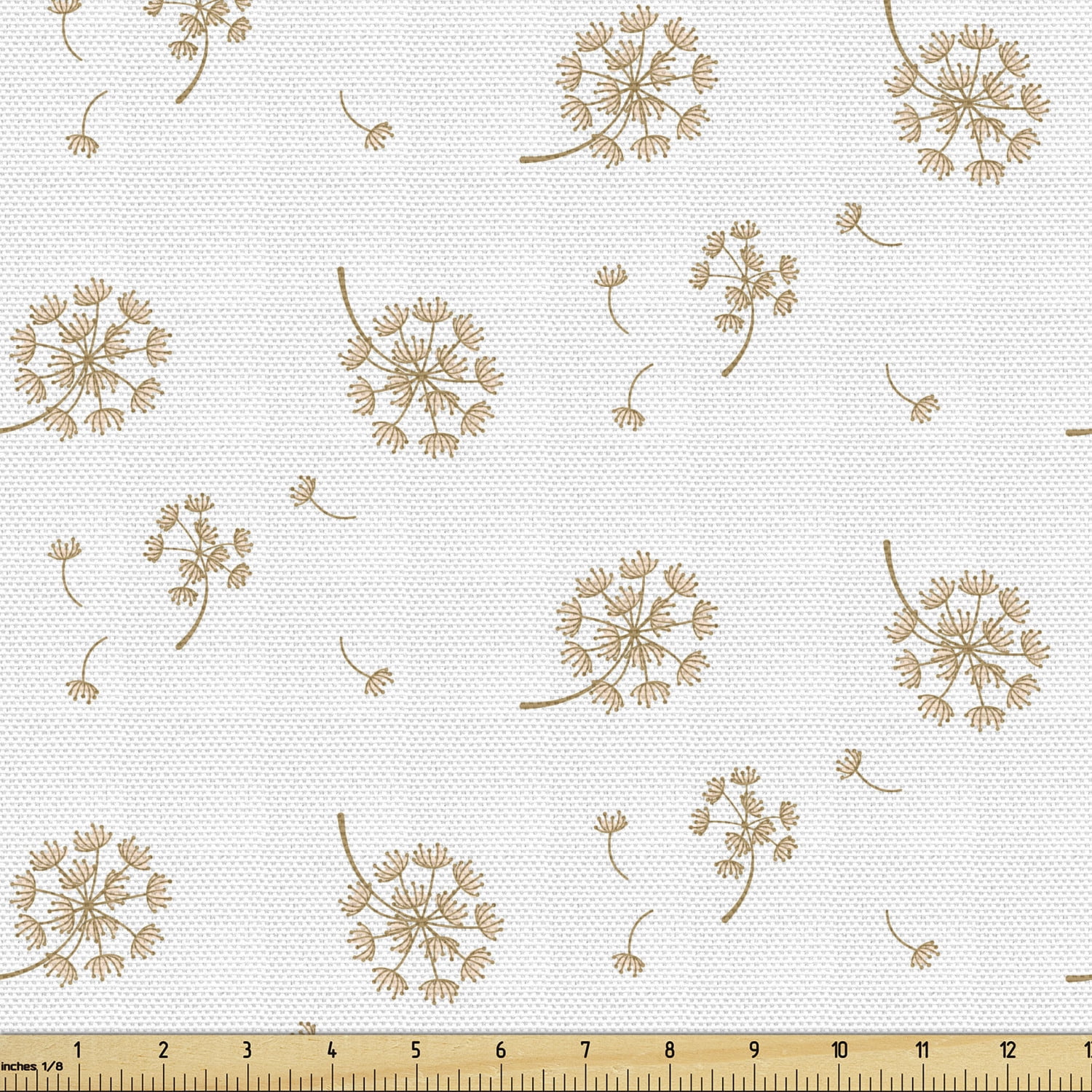Ambesonne Dandelion Fabric by the Yard Upholstery, Floating Botanical ...