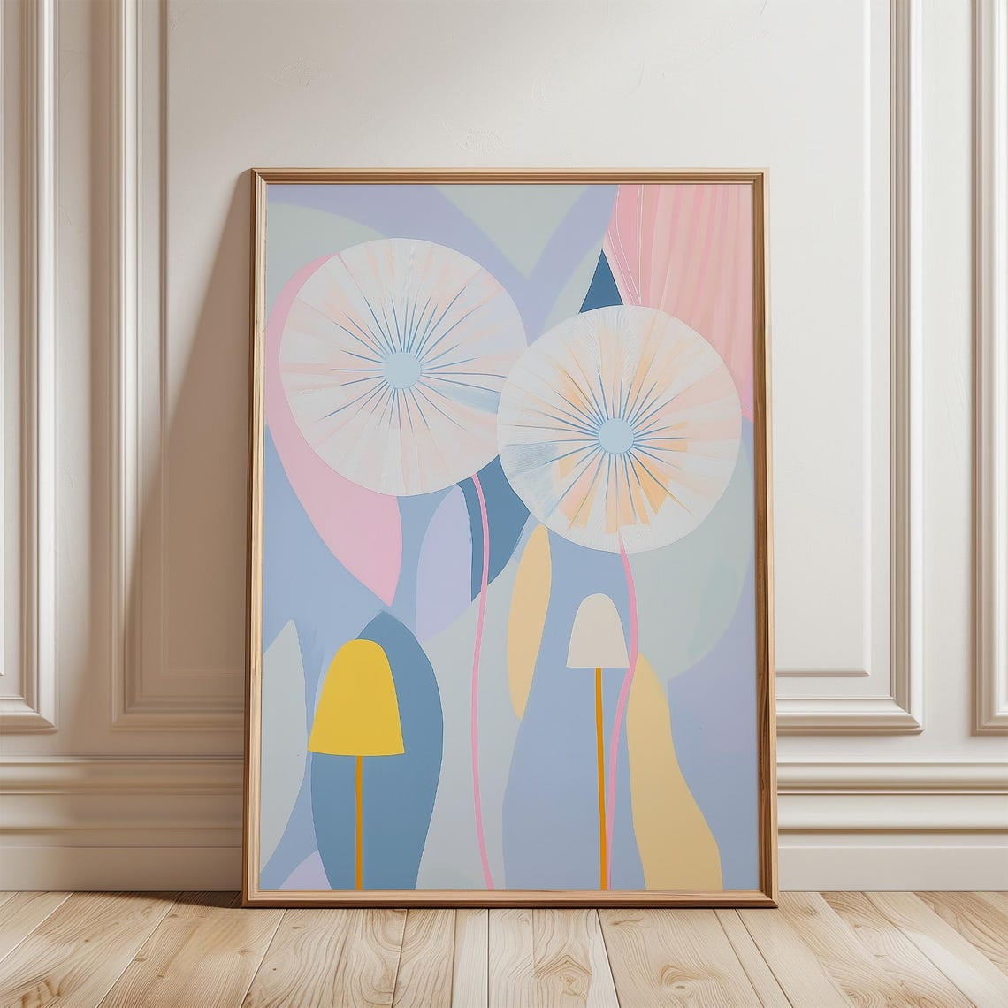 Dandelion Flowers Clipart Botanical Dandelion Floral Graphic Colorful ...