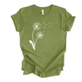 Dandelion Graphic Tee, Unisex Cotton Shirt, Hope Design - Walmart.com