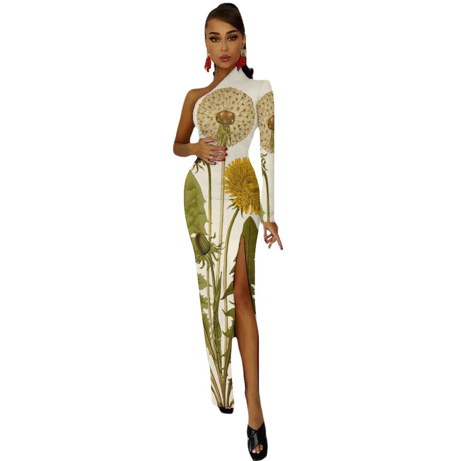 Dandelion Half Dleeve Split Dress elegant and pretty women"s dresses ...