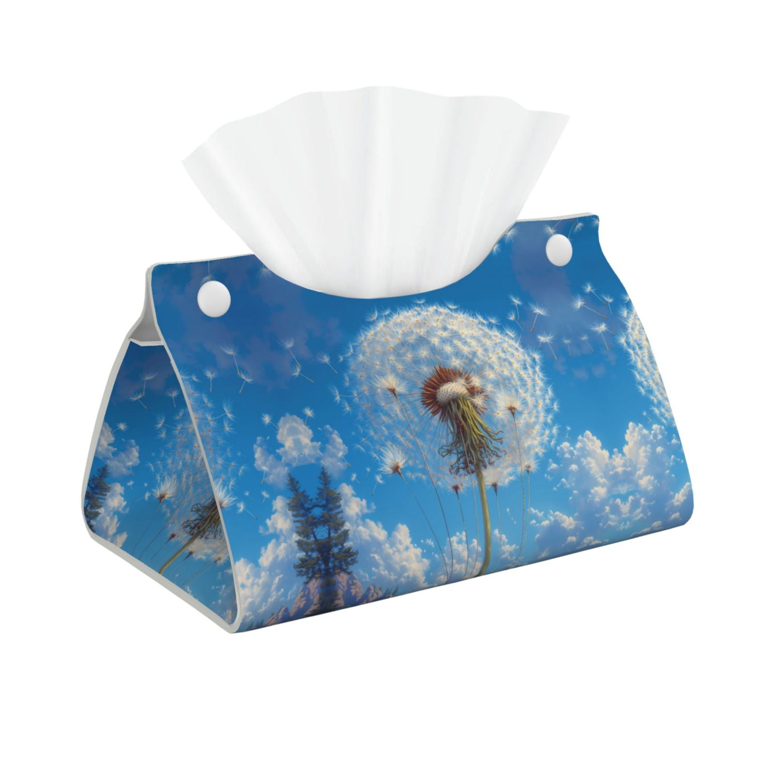 Dandelion Hot Air Balloon Leather Tissue Box Cover - Long PVC Tissue ...