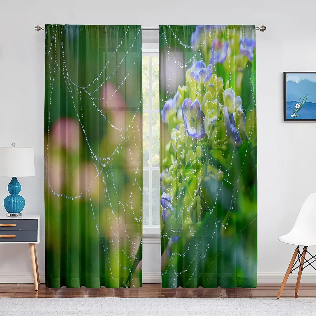 Dandelion In The Sunset Sheer Voile Curtain for Living Room Bedroom ...