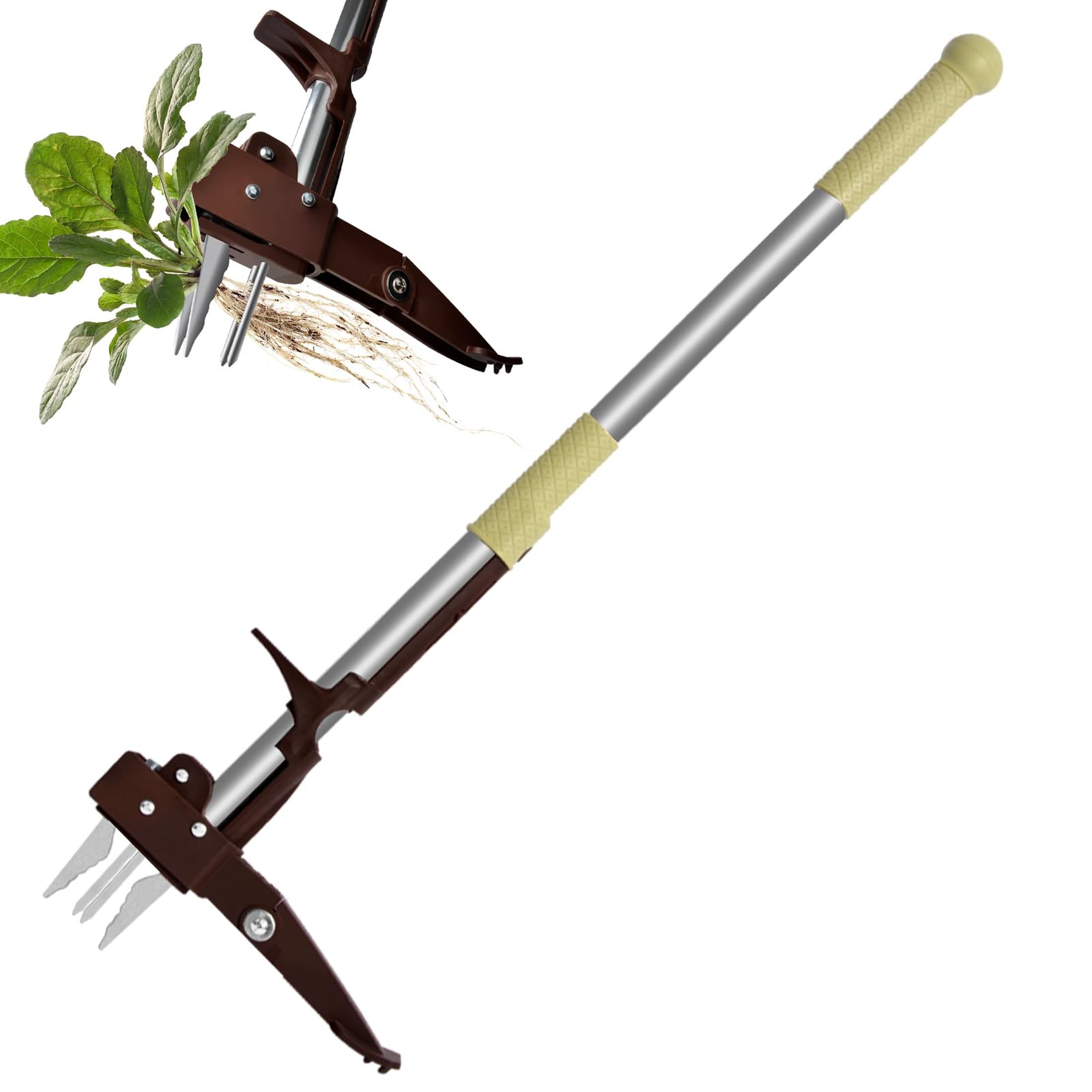 Dandelion Master 4-Claw Root Puller Tool 40" - Walmart.com