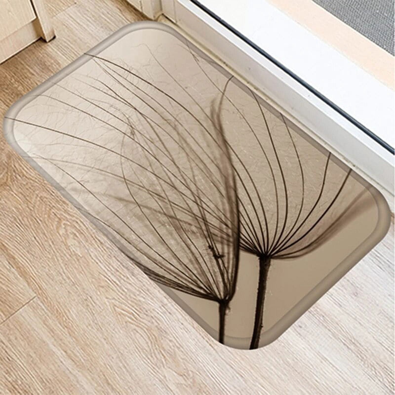 Dandelion Pattern Kitchen Rug Anti-slip Balcony Mats Non-Slip Carpets ...