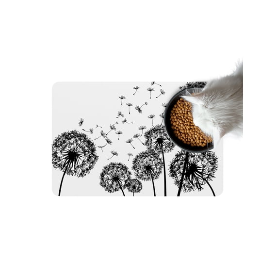 Dandelion Plants Doormat Non Slip Diatomaceous Earth Door Mat Absorbent ...
