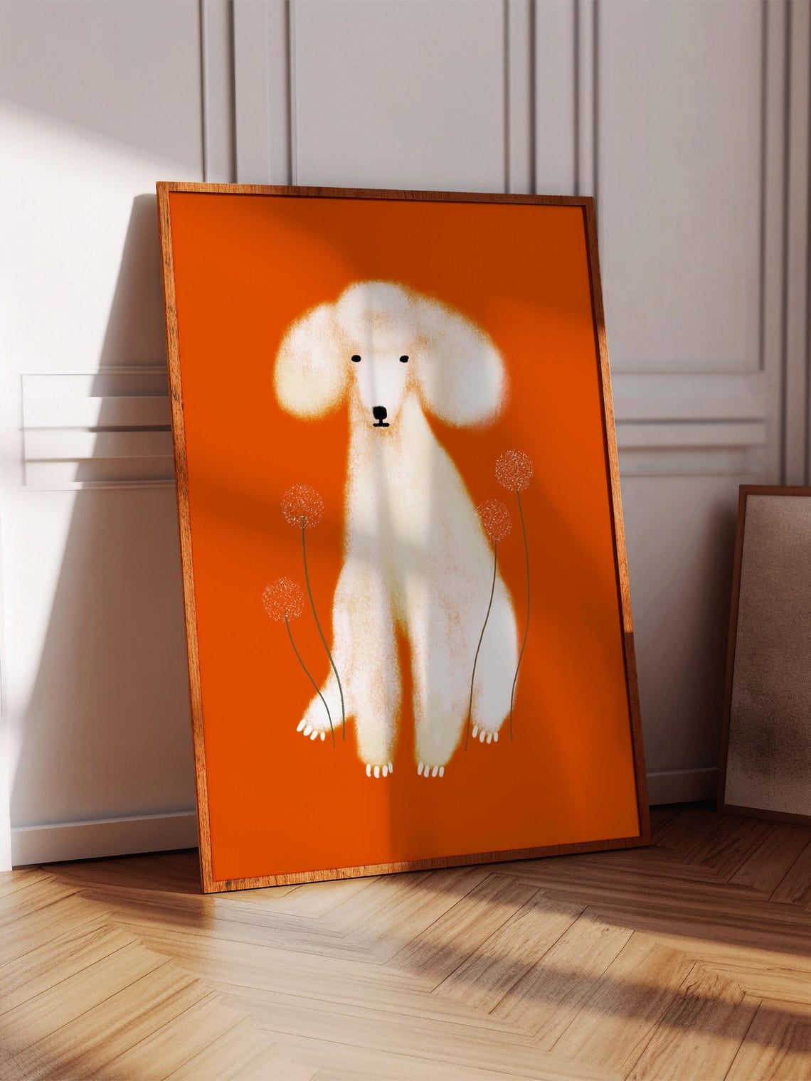 Dandelion Poodle Art Print, Dandelions Home Decor, Wall Decoration ...