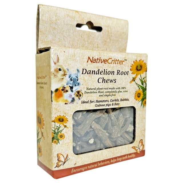 Dandelion Root - NativeCritter Natural Chew for Hamsters, Gerbils ...