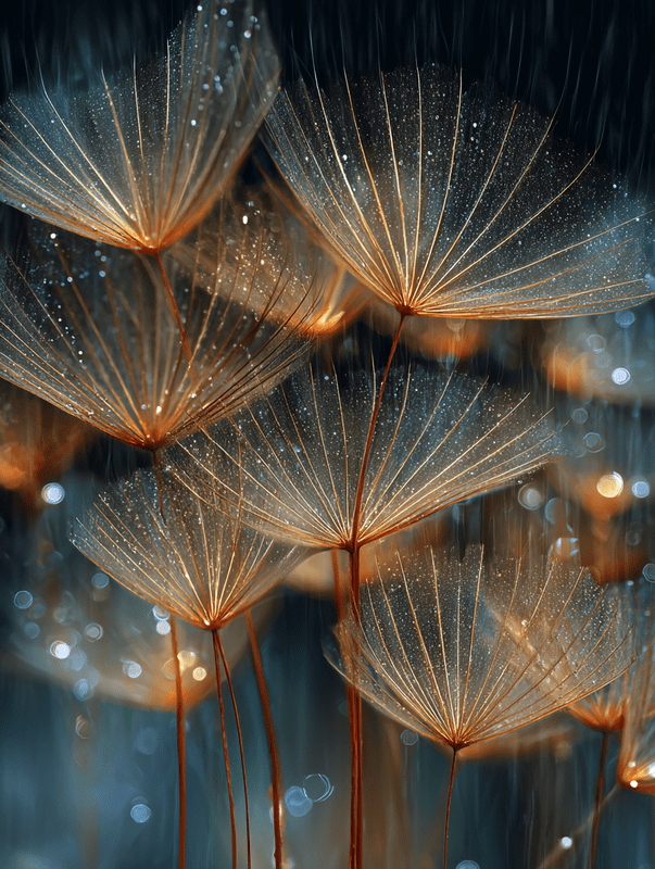 Dandelion Seed Macro Canvas Print，Wall Art for Living Room Bedroom Cafe ...