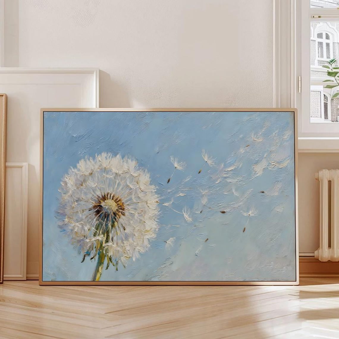 Dandelion Seeds Art Minimal Botanical Poster Home Decor UNFRAMED Poster ...