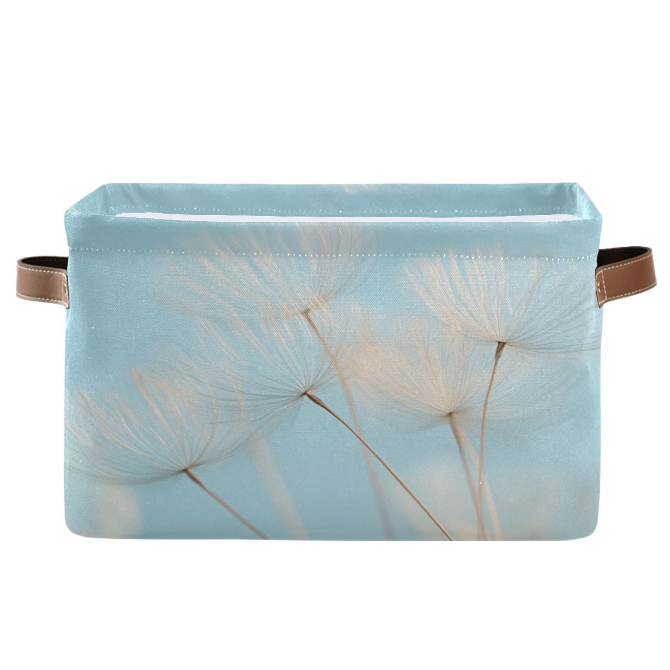 Dandelion Seeds Foldable Storage Basket,Canvas Fabric Foldable Storage ...