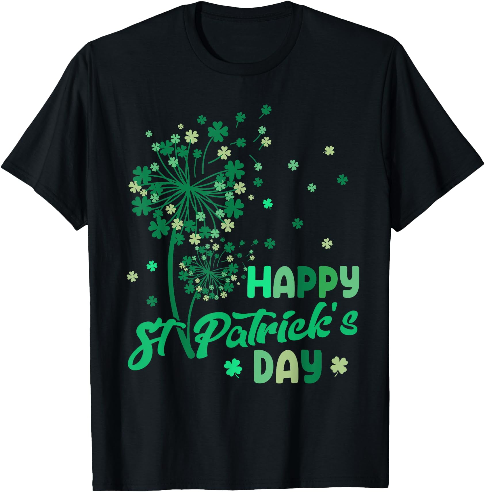 Dandelion Shamrock 2025 Irish Women’s Lucky Tee St. Patrick’s Day ...