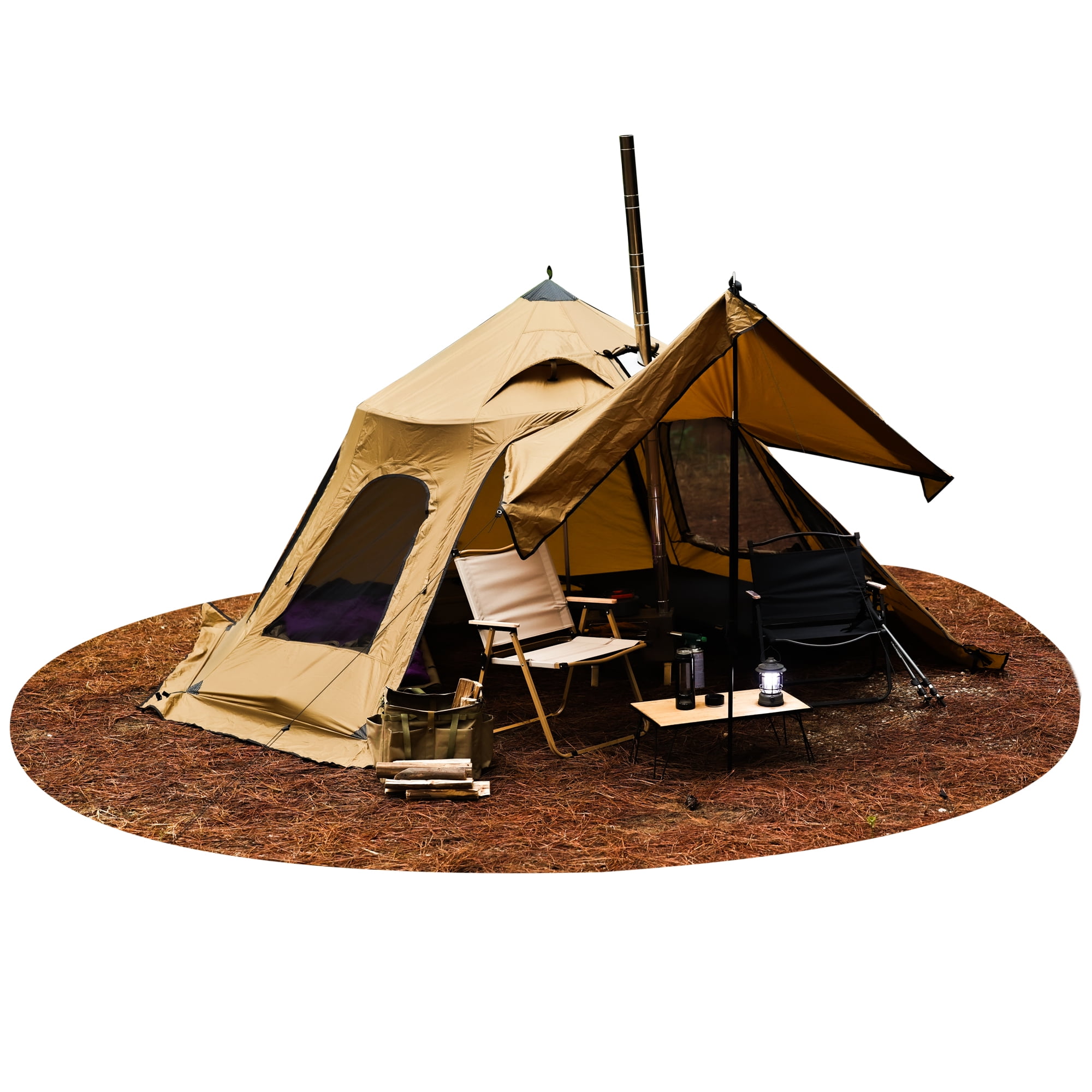 Dandelion Shell Bell-Shaped Hot Tent – 4 Season, Waterproof, Windproof ...