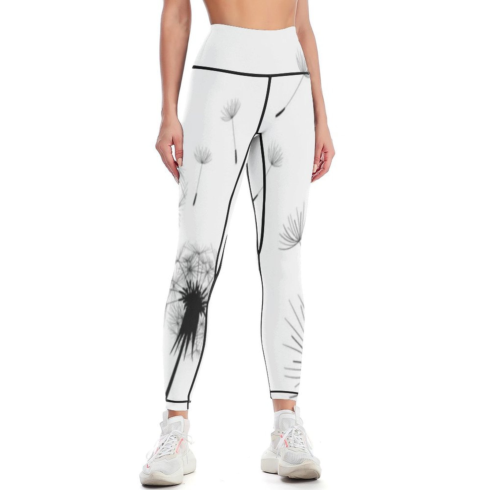 Dandelion Silhouette Leggings Pants Sport Active Wear Legings for ...