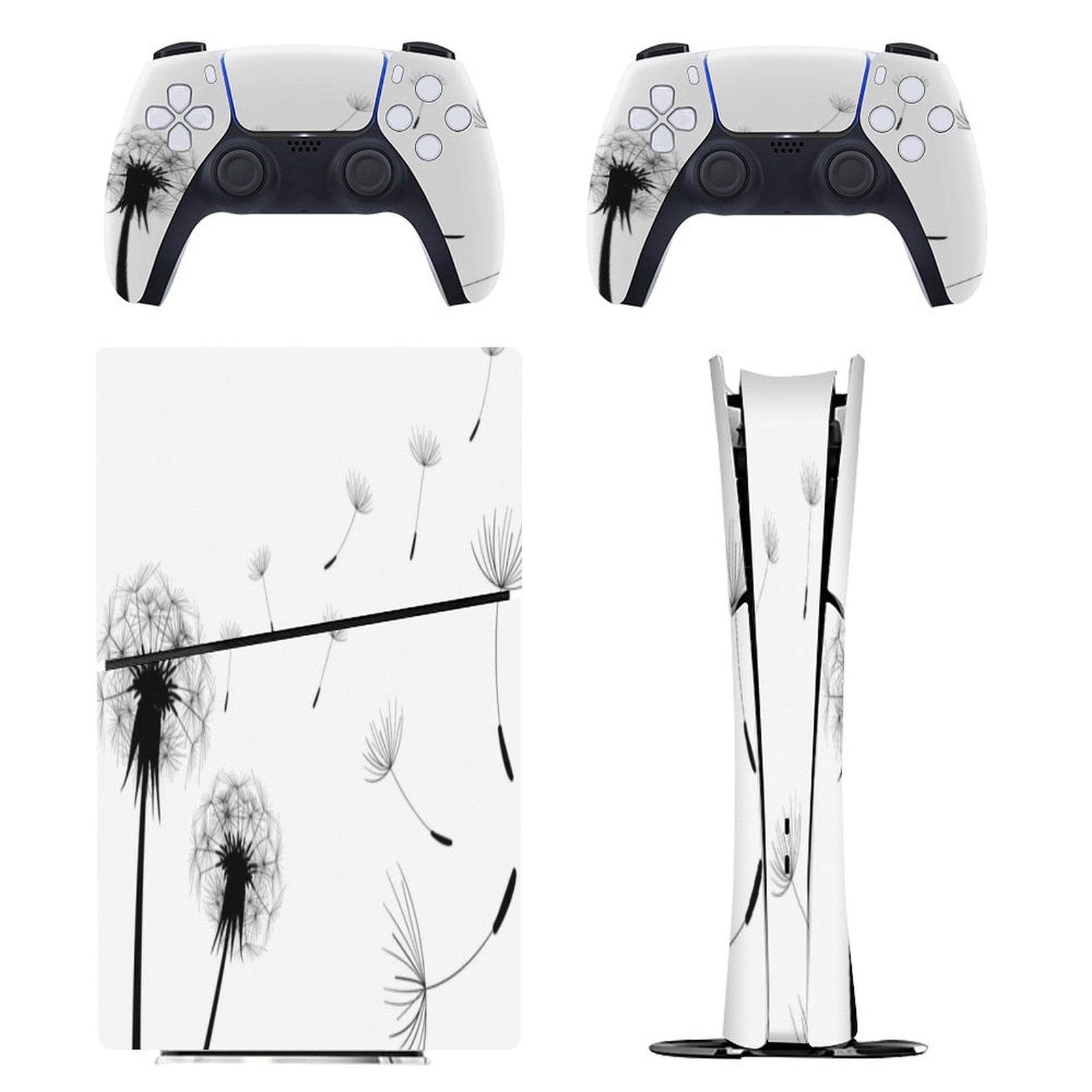 Dandelion Silhouette PS5/PS5 Pro/PS5 Slim Digital Disc Skin Sticker For ...