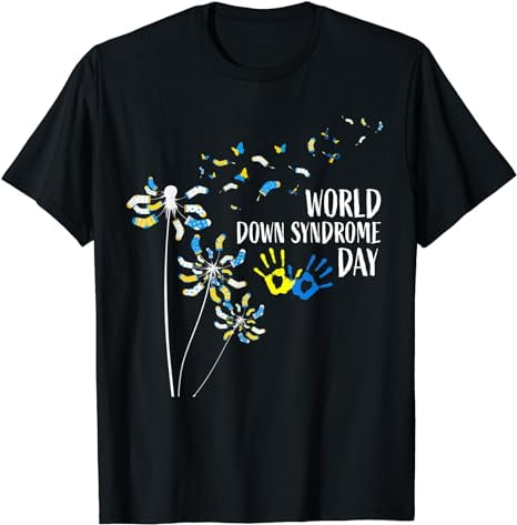 Dandelion Socks World Down Syndrome Day Awareness T-Shirt - Walmart.com