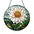 Dandelion Stained Glass Suncatcher – Botanical Window Hanging Decor ...