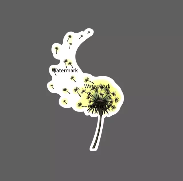 Dandelion Sticker Dream Wish Waterproof New Sticker Phone Decal Water ...