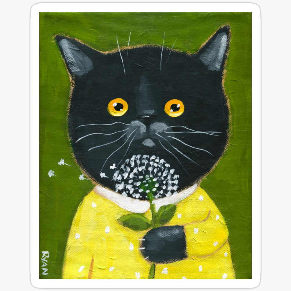 Dandelion Sticker Phone Decal Water Bottle Stickers Car Decals, Laptop ...