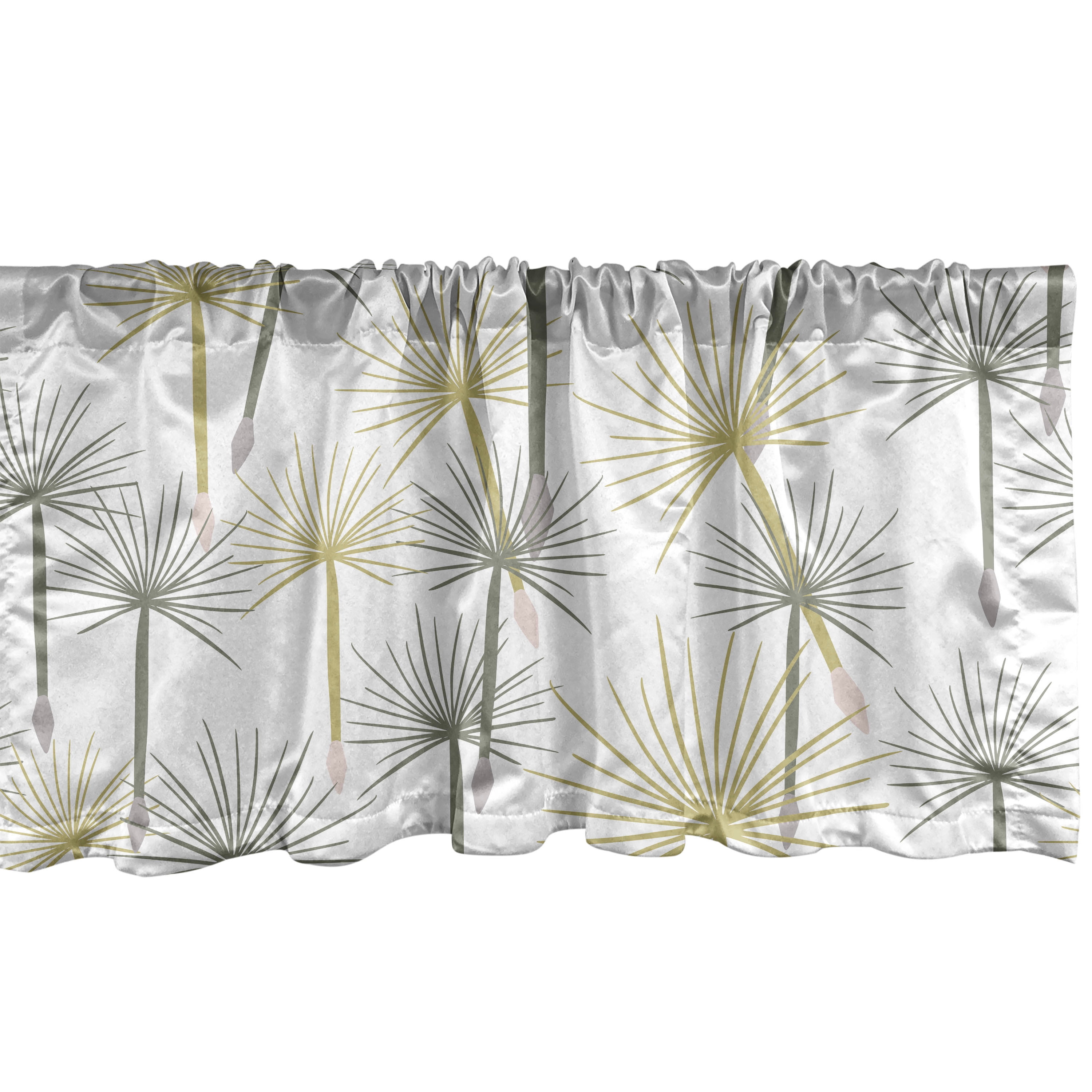 Dandelion Window Valance, Modern Minimalist Pattern of Spring Flowers ...