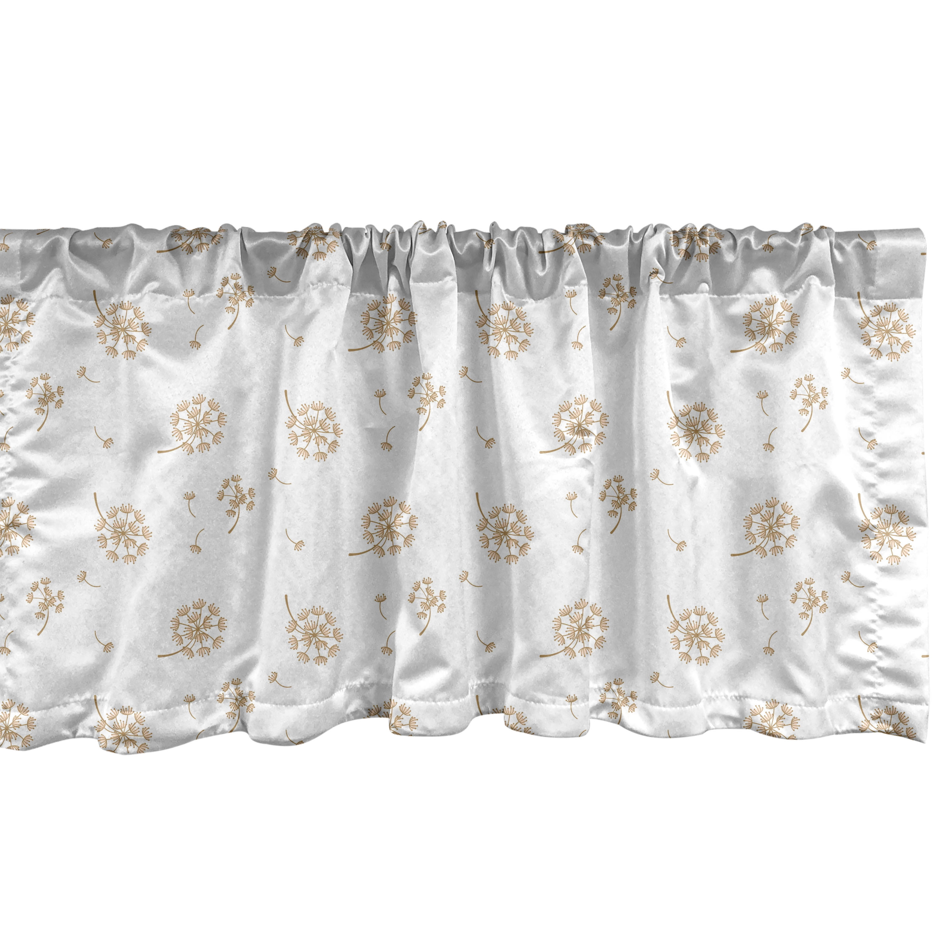 Dandelion Window Valance, Repetitive Simplistic Delicate Pattern of ...