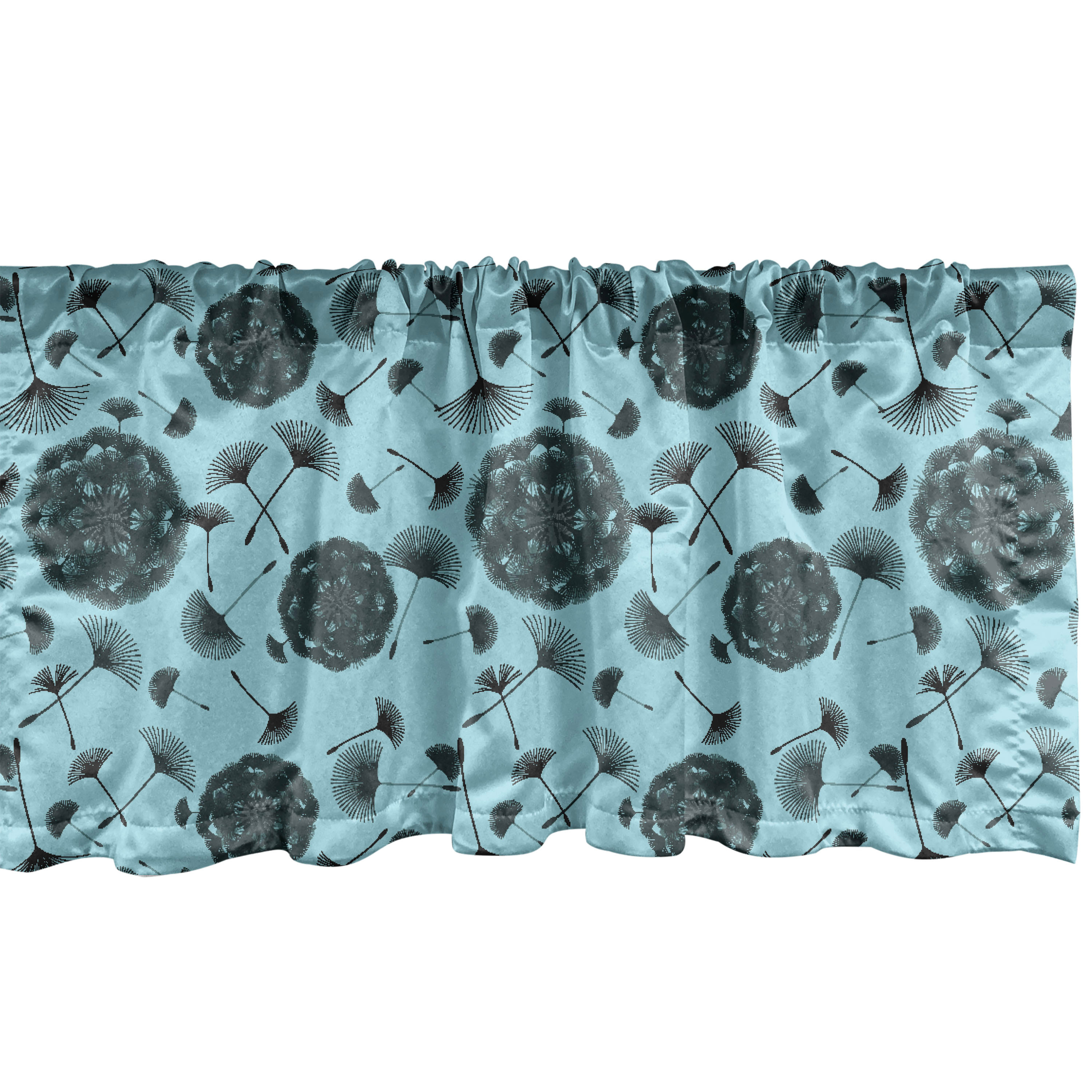 Dandelion Window Valance, Romantic Botanical Herb Seeds Floating Garden ...