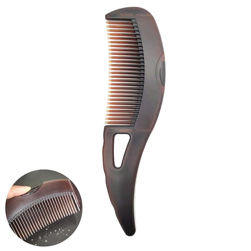 Dandruff Comb, Hollow Tooth Button Comb, Detoxing Comb Energy Massage ...