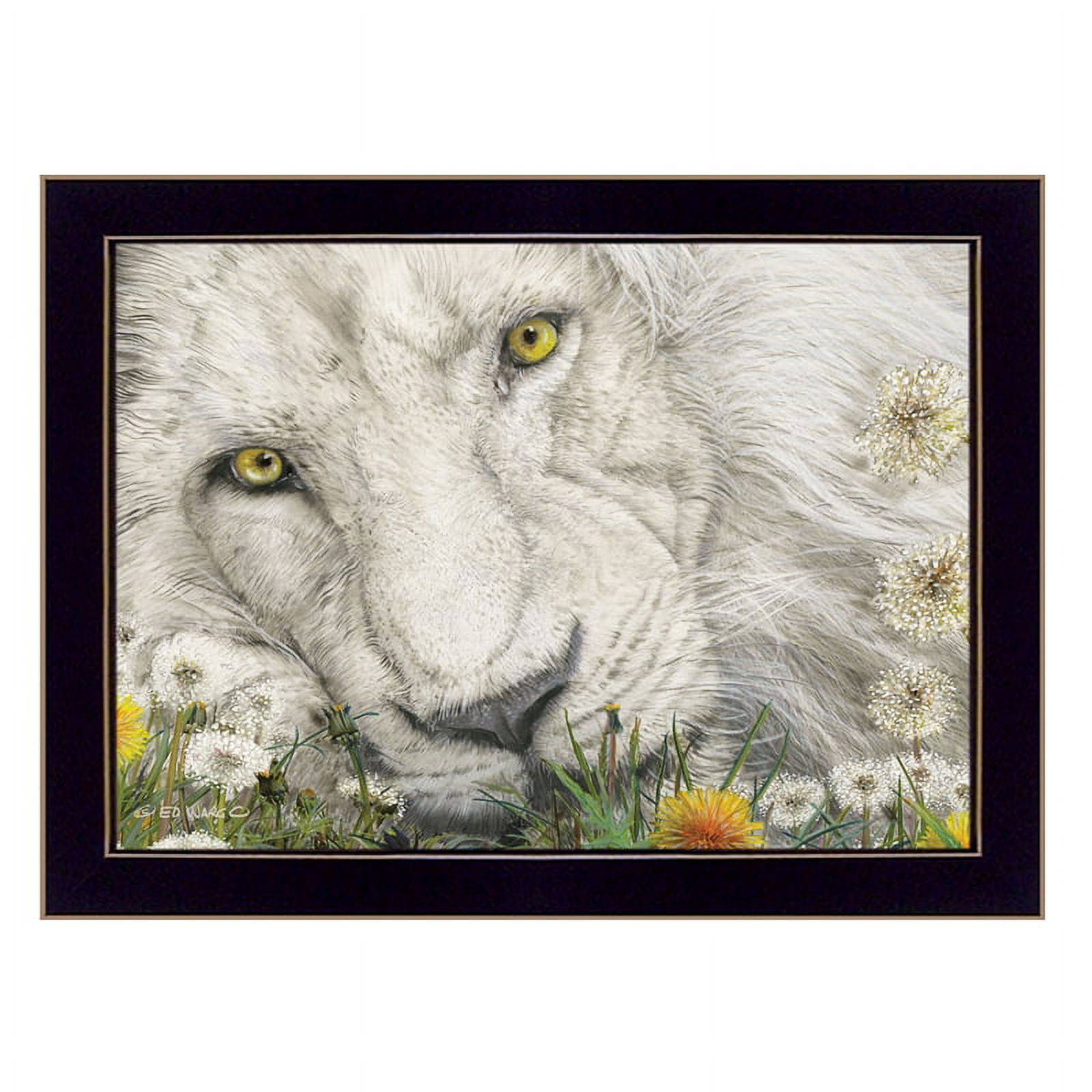 "Dandy Lion" By Ed Wargo, Ready to Hang Framed Print, Black Frame ...