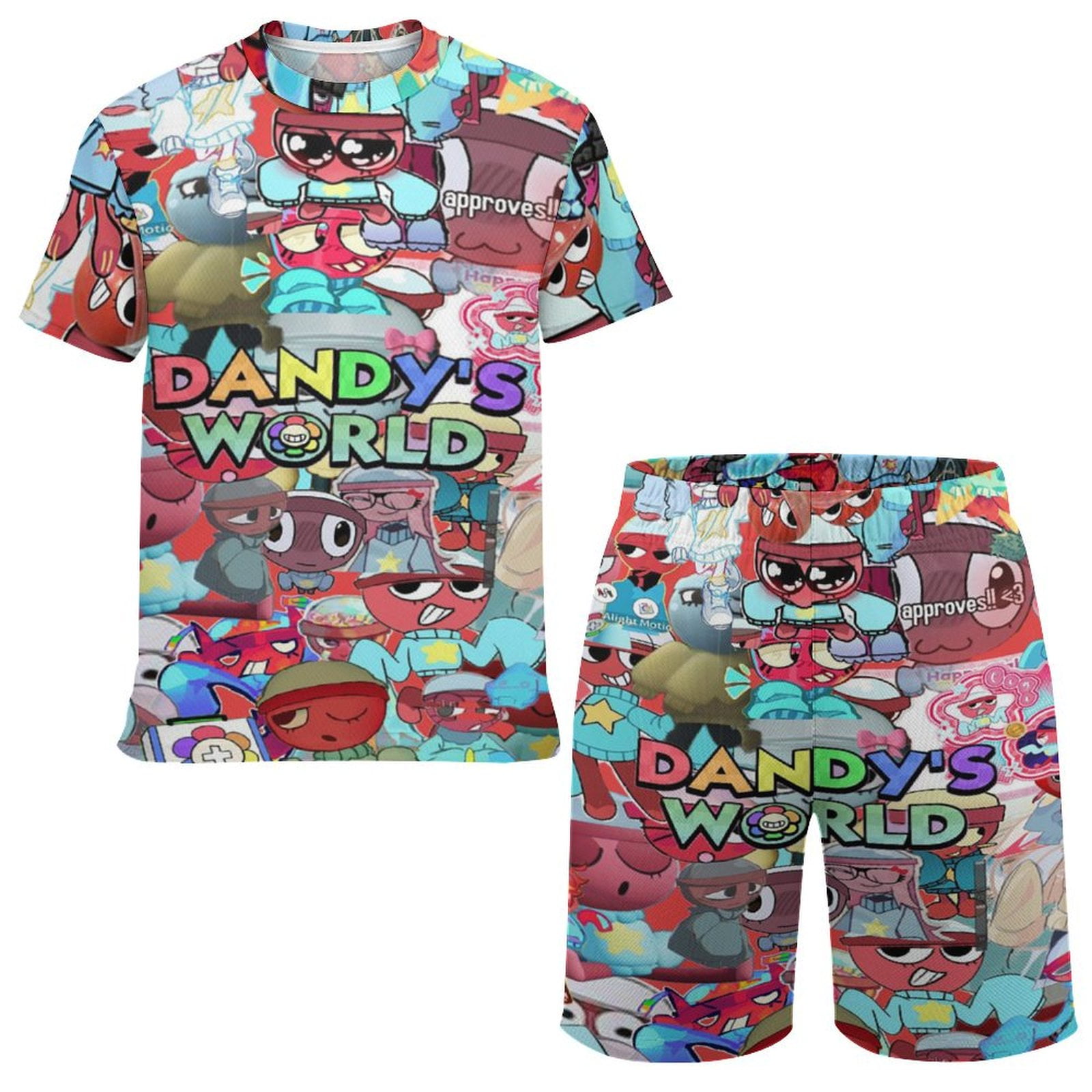Dandy-S World Boys Girls Short Sleeve Mesh T-Shirt And Shorts Outfit ...