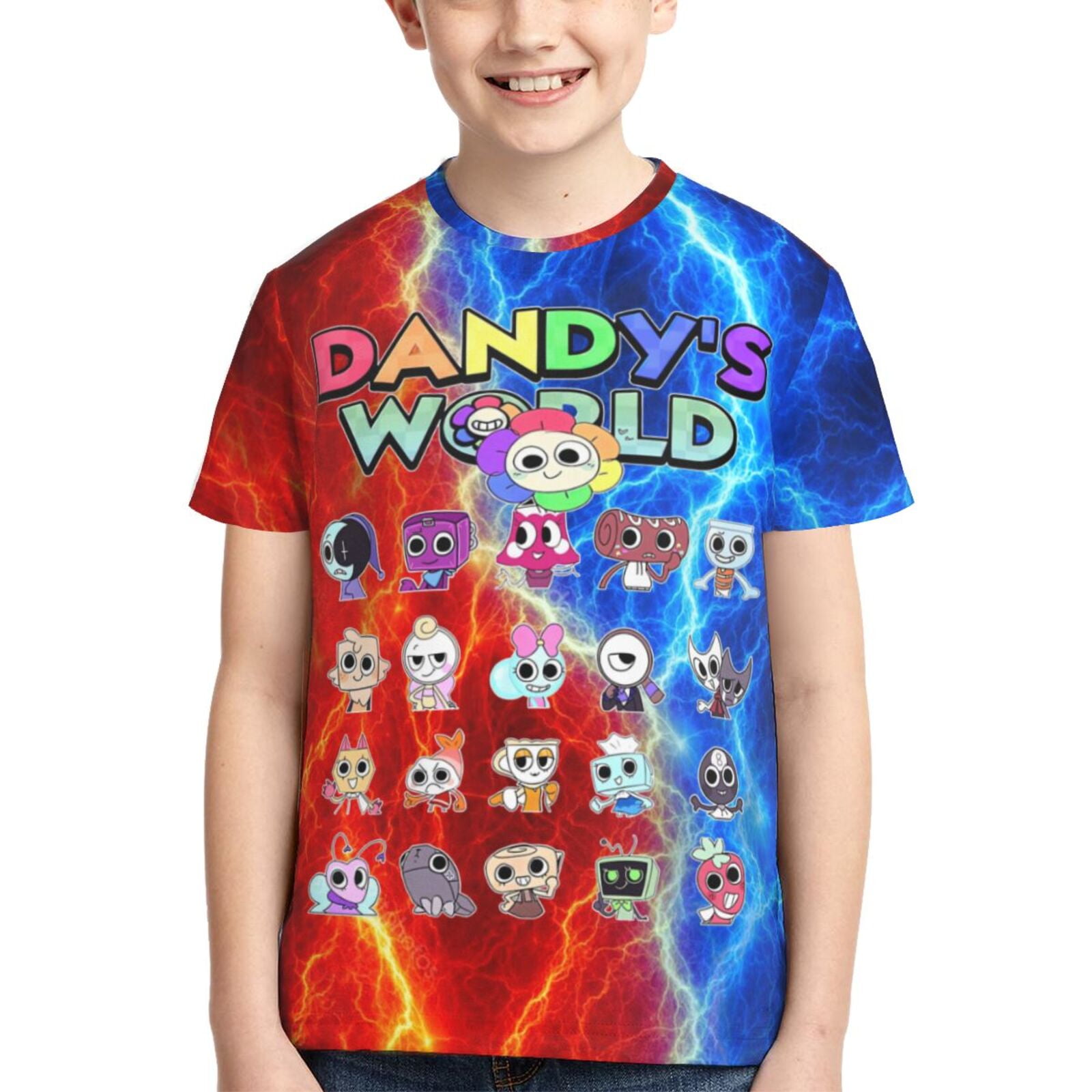 Dandy'S World Boys Girls T Shirt Kids Short Sleeve Crewneck 3d Printed Graphic Shirts For Kids ...