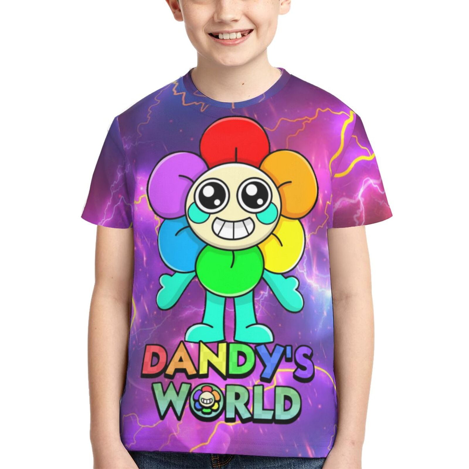 Dandy'S World Boys Girls T Shirt Kids Short Sleeve Crewneck 3d Printed Graphic Shirts For Kids ...