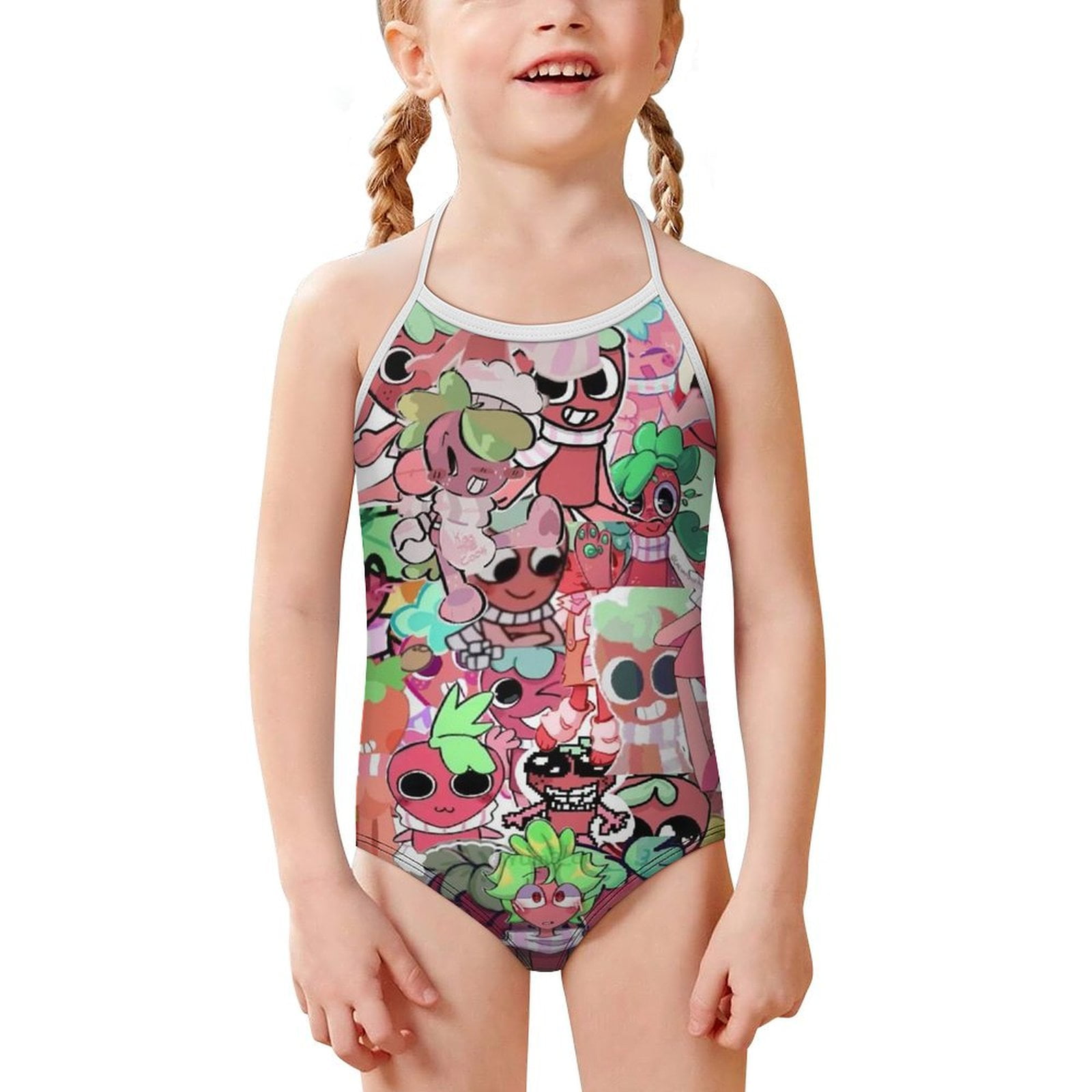 Dandy-S World Girls One Piece Swimsuits Summer Beach Bathing Suit Kids Cute Swimwear - Walmart.com
