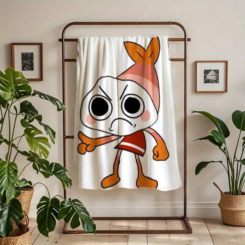 Dandy'S World Shrimpo Plush Fleece Blanket - Soft Polyester All-Season Throw with Non- Fabric ...