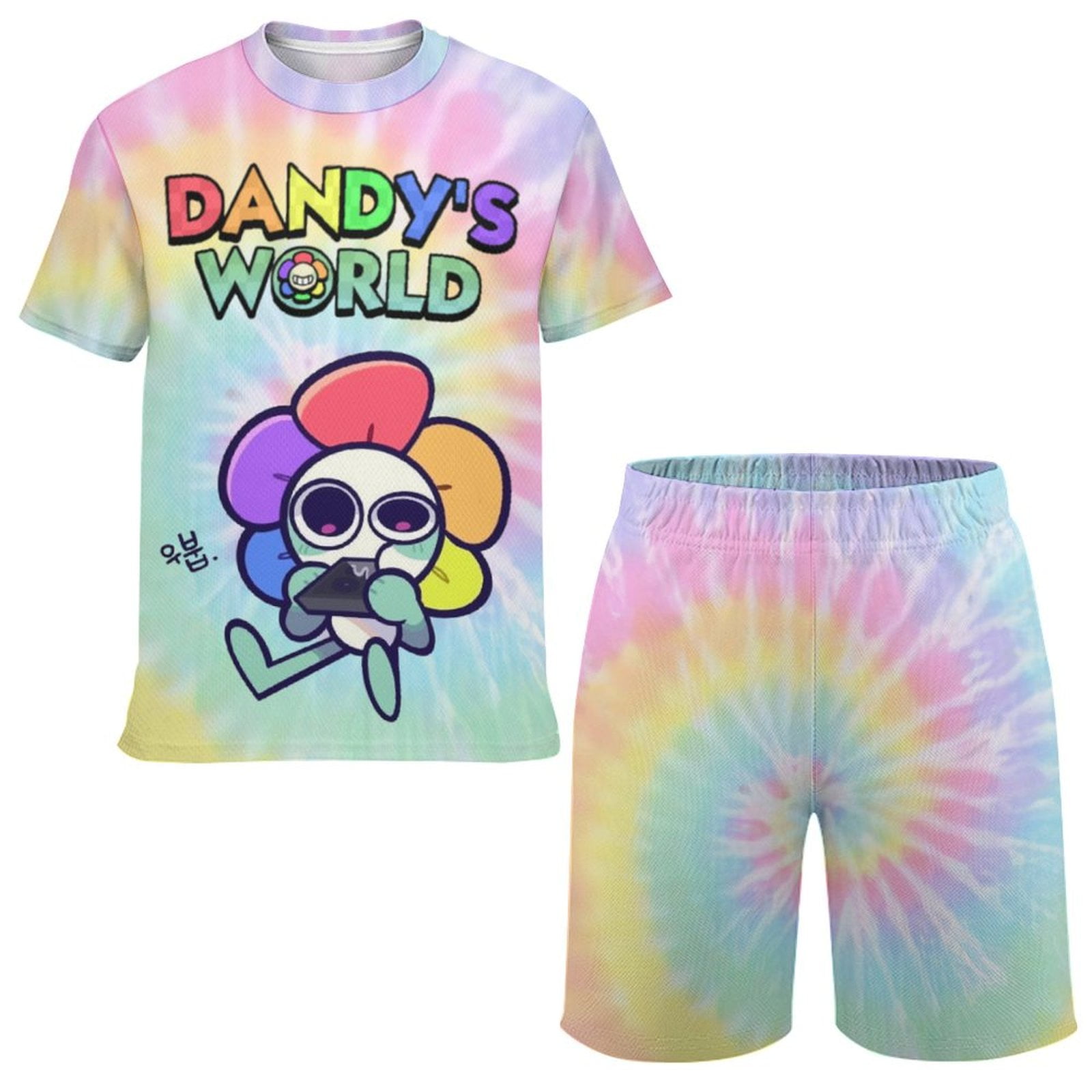 Dandy'S World T Shirt And Swim Trunks, Summer Swimwear Set for Teen, 2-Piece Summer Rash Guard ...