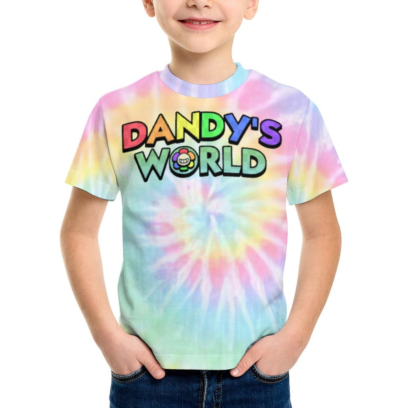 Dandy'S World T Shirt for Boys Girls, Funny Novelty Crew Neck Shirts ...