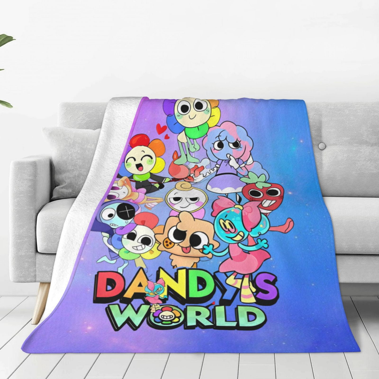 Dandy'S World Throw Blanket Couch Bed Sofa Soft Lightweight Warm Cozy Flannel Fleece Bed Blanket ...