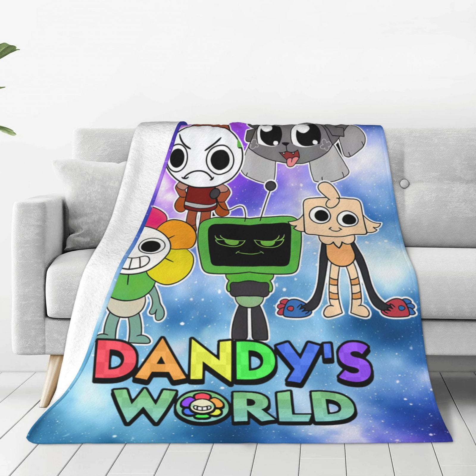 Dandy'S World Throw Blanket Couch Bed Sofa Soft Lightweight Warm Cozy Flannel Fleece Bed Blanket ...
