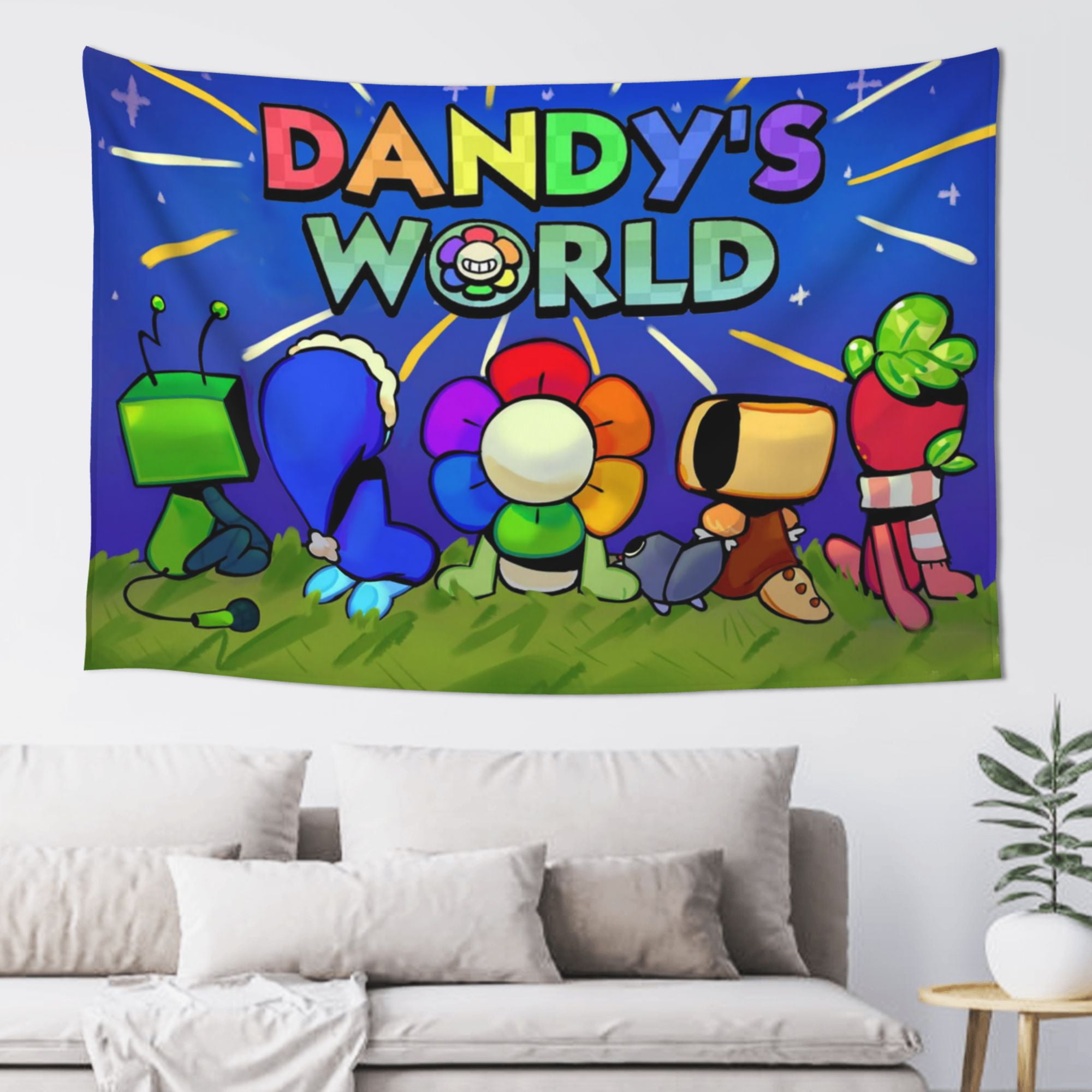 Dandy World Tapestry Banner 60*40in inch Decor Art Tablecloth Wall ...