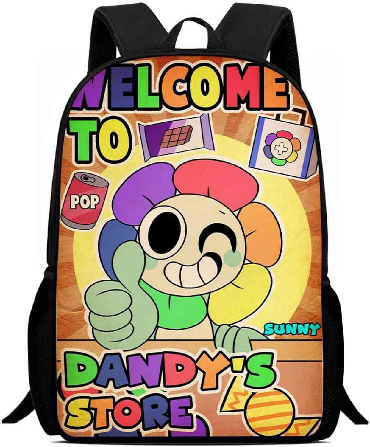 Dandy's World 17-inch High Capacity Backpack, Cute Cartoon Printed ...