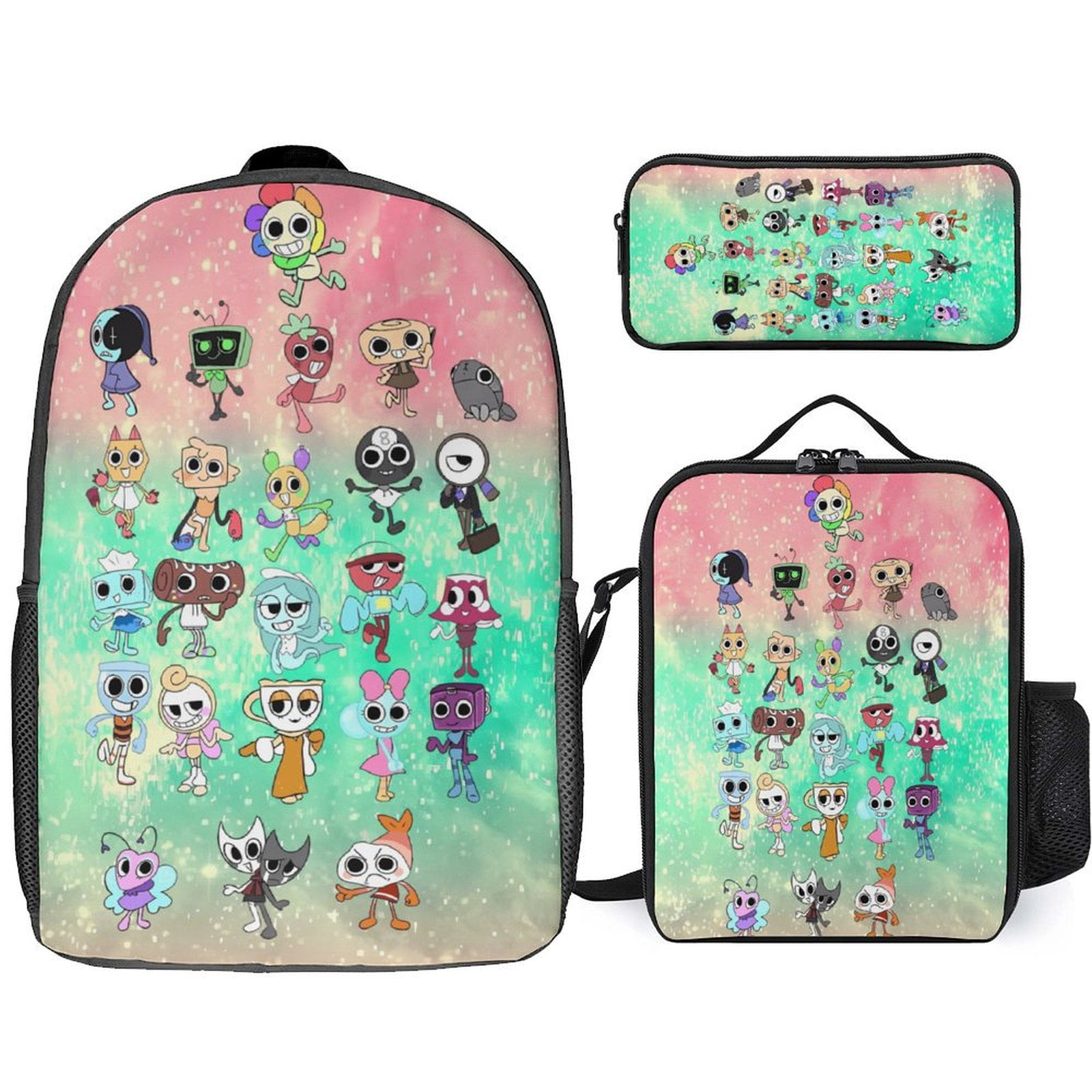 Dandy's World 3 Piece Backpack Set with Lunch Bag Pencil Case , High ...